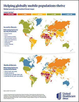 Medical and Security Threat Map